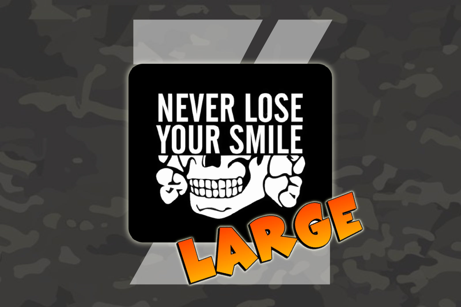 Never Lose Smile LARGE Bumper Sticker Premium Vinyl – PZW